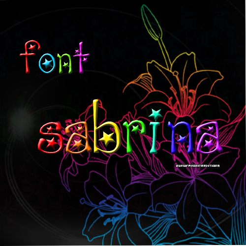 Font Sabrina by MyFavoriteEditions on DeviantArt