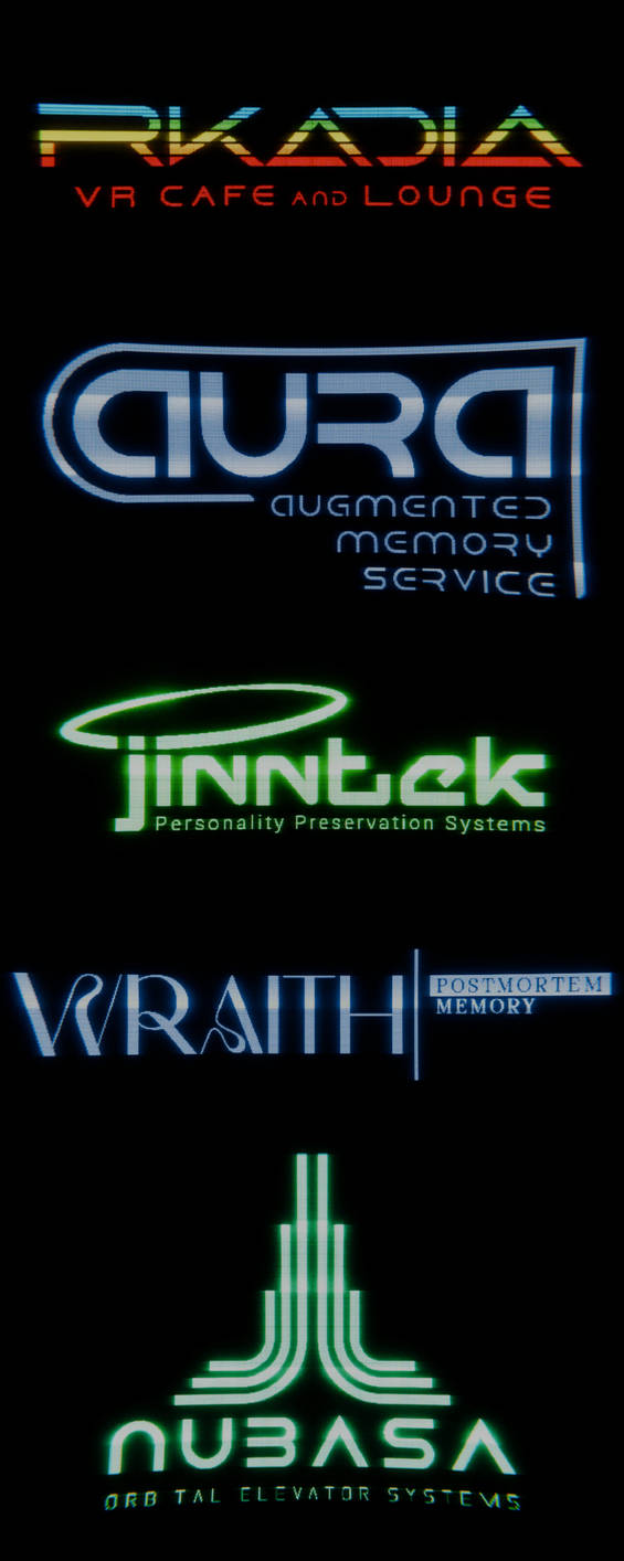 Personal Cyberpunk IP - Fake Corp Logos | Vol 1 by DeRezzurektion on DeviantArt