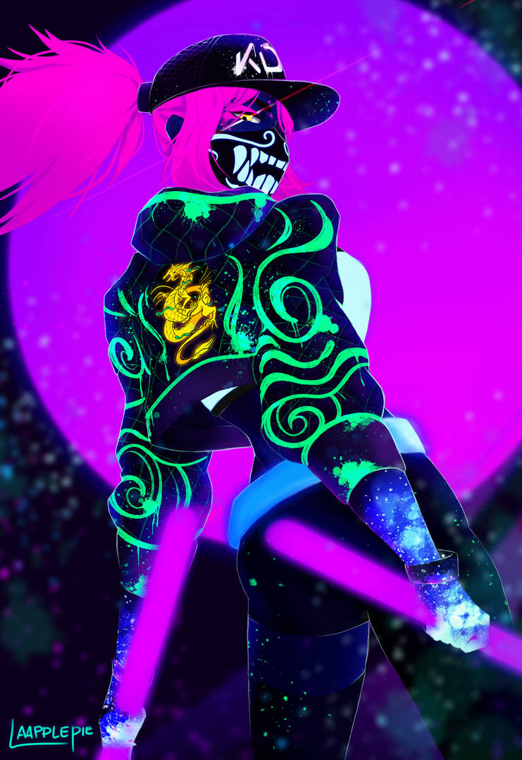 Kda Akali By Laapplepie On Deviantart