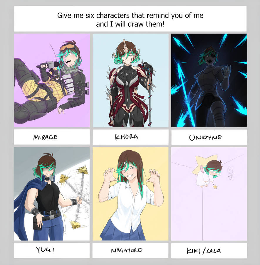 character resemblance meme by LAAPPLEPIE on DeviantArt