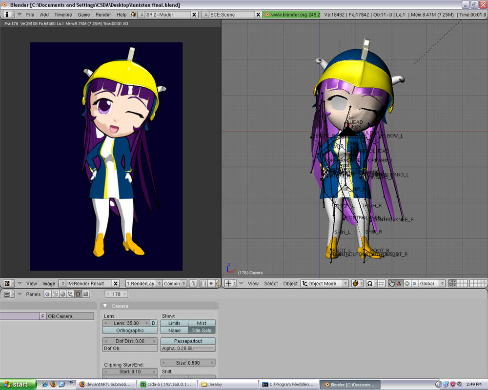 Linux tan 3D model by GenshiHebi on DeviantArt
