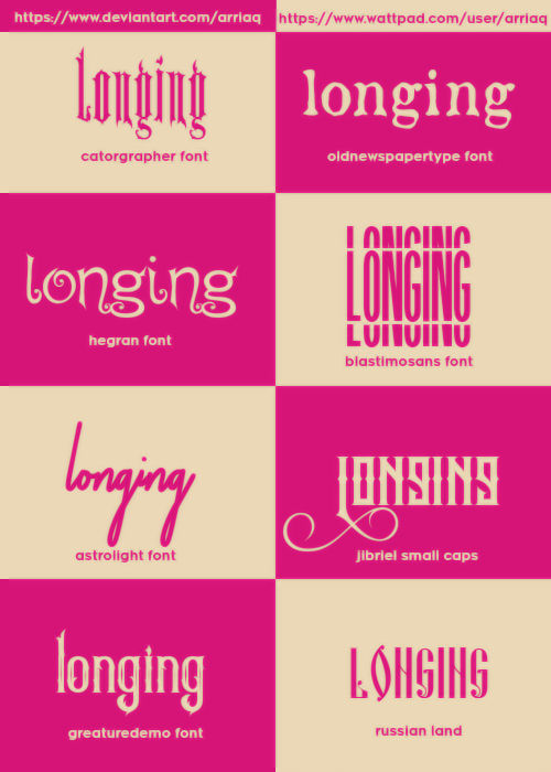 FONT PACK # 1 by arriaq on DeviantArt