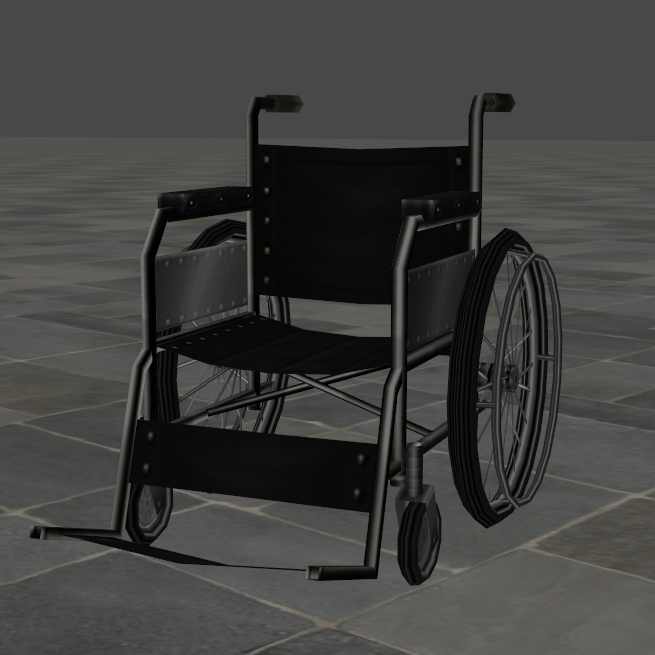 Wheelchair 3D Model for XNALara by cookm3 on DeviantArt