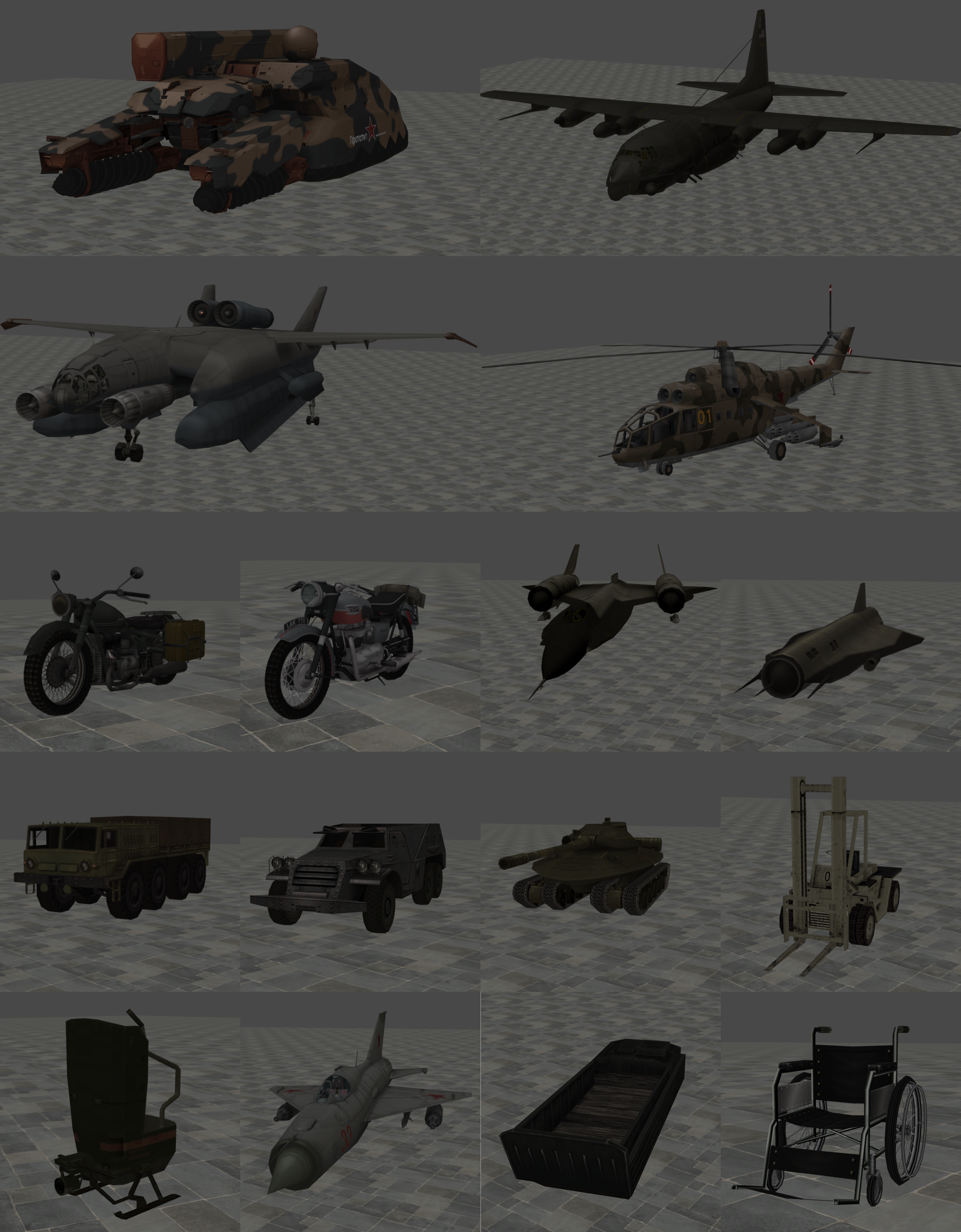 MGS3 Vehicle Models (Full Pack) for XNALara by cookm3 on DeviantArt