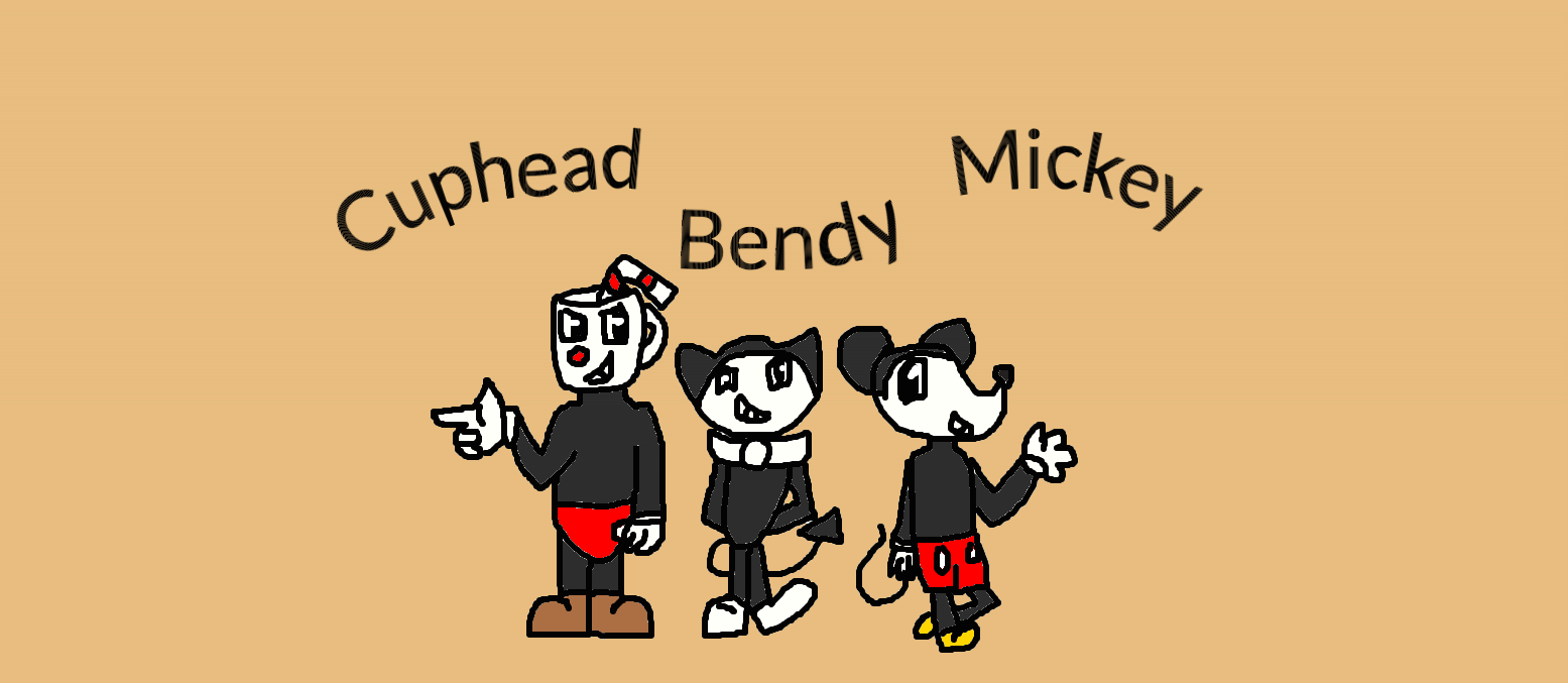 Cuphead Bendy And Mickey Mouse by BlueCowGoMoo on DeviantArt