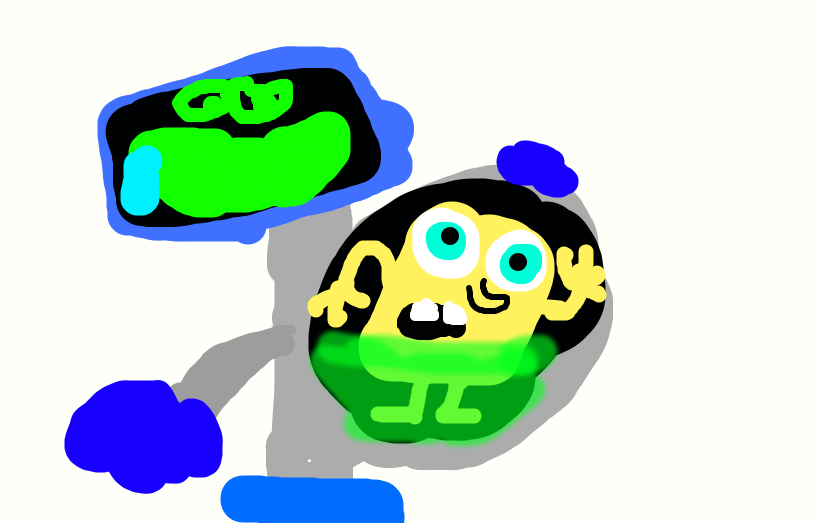 Karen eats SpongeBob by coco270 on DeviantArt