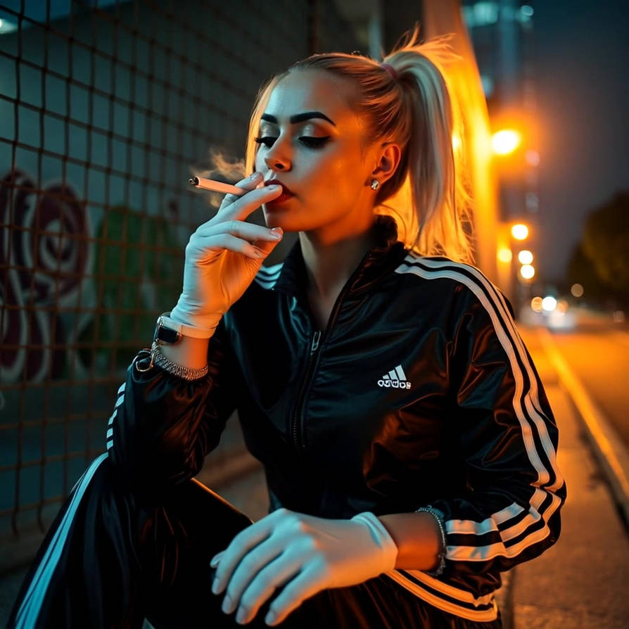 Chav GIrl Smoking In Tracksuit by snarkyshine on DeviantArt