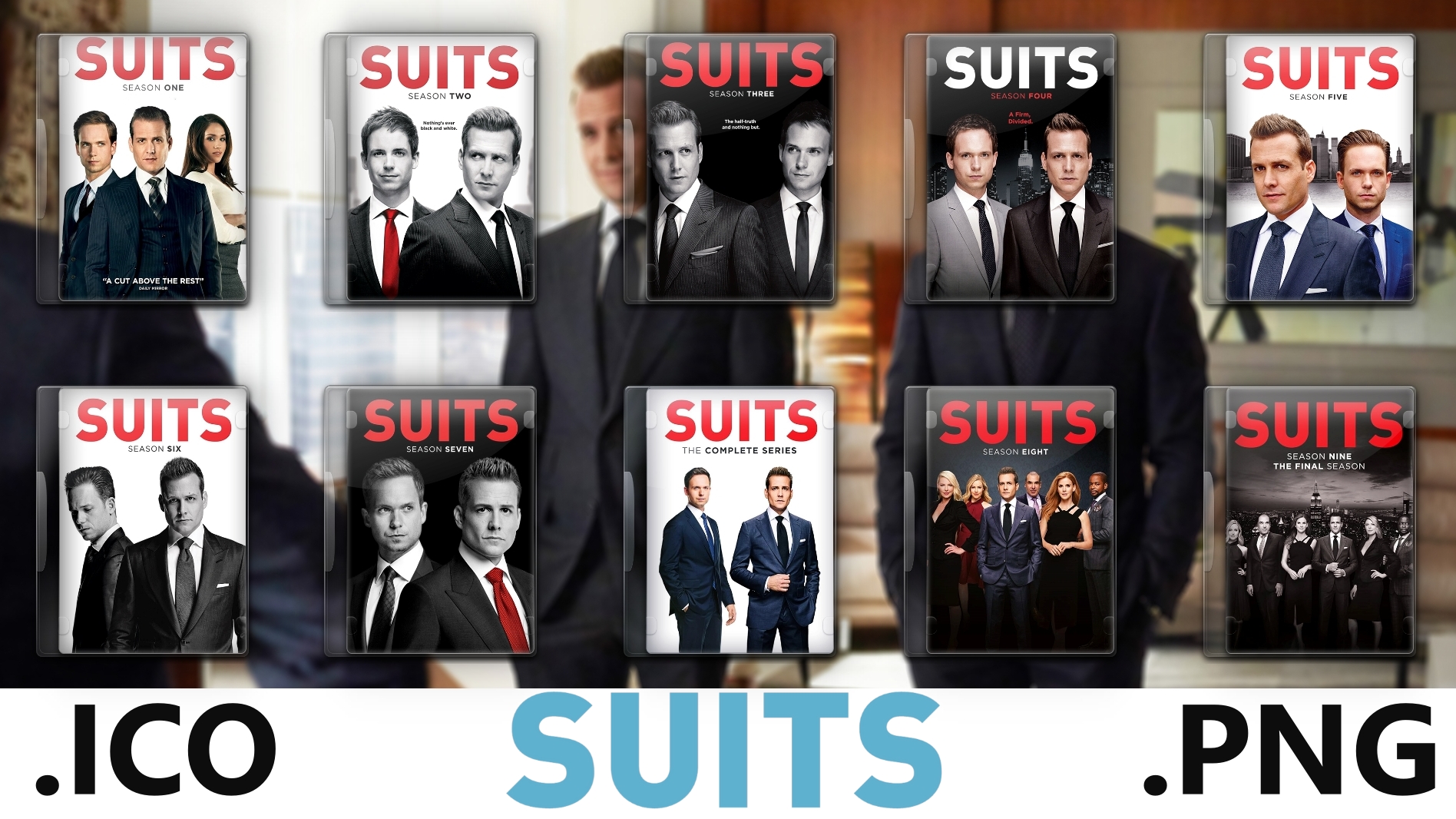SUITS Complete Series Folder ICON Collection by FolderIconBoy on DeviantArt
