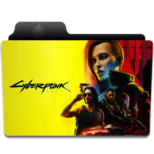 Cyberpunk 2077 (2020 Video Game) folder icon [3] by FolderIconBoy on DeviantArt