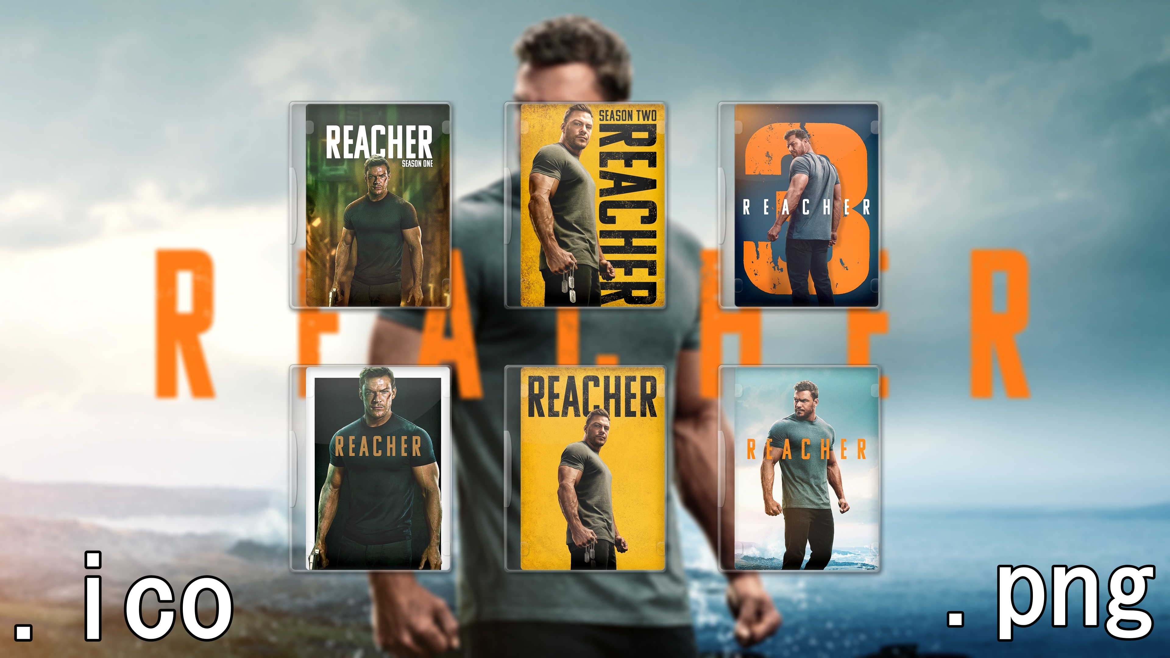 Reacher (2022) S1-S3 DVD folder icon pack by FolderIconBoy on DeviantArt