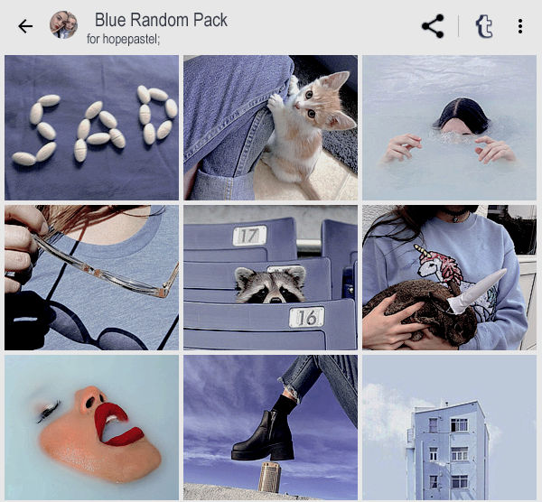 Blue Random Pack By Hopepastel by sixcoloring on DeviantArt