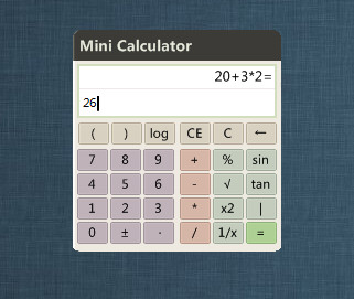 Mini Calculator by XwidgetSkin on DeviantArt
