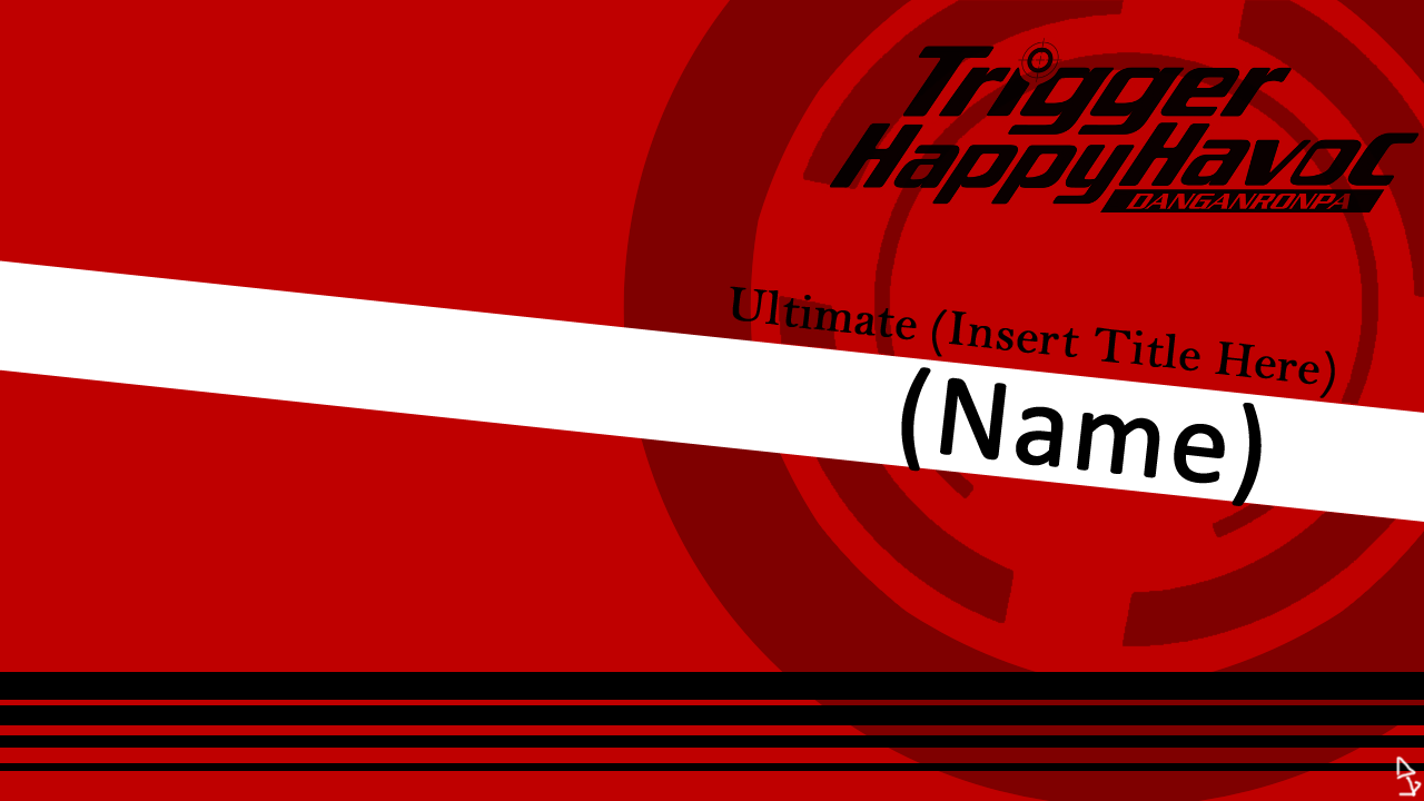 Lotus Prince Danganronpa THH Title Card Template By DJGamer On DeviantArt