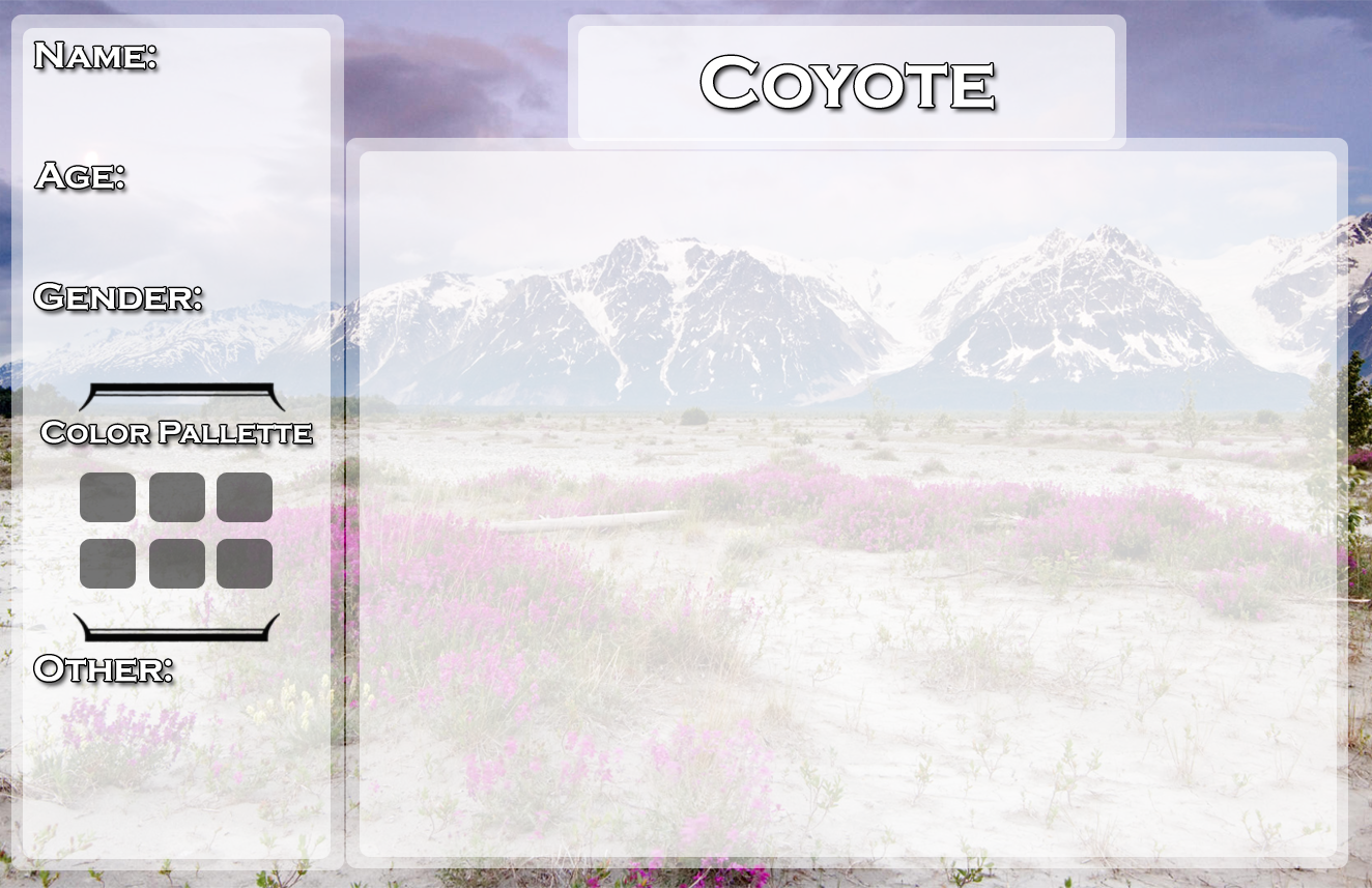 SoW - Coyote Ref Sheet by tisea on DeviantArt