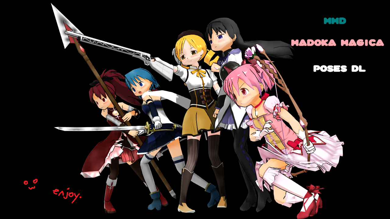 MMD - Madoka Magica - Pose(s) DL by Irken-Pony1117 on DeviantArt