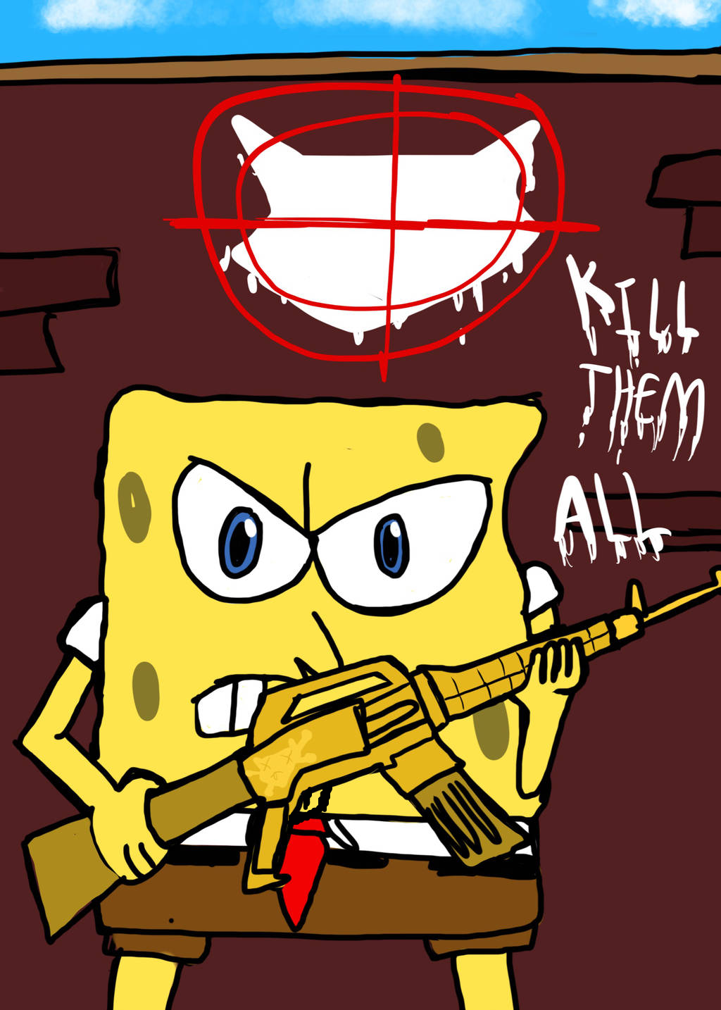 Destroy all alien cats featuring spongebob by P250rhb2 on DeviantArt