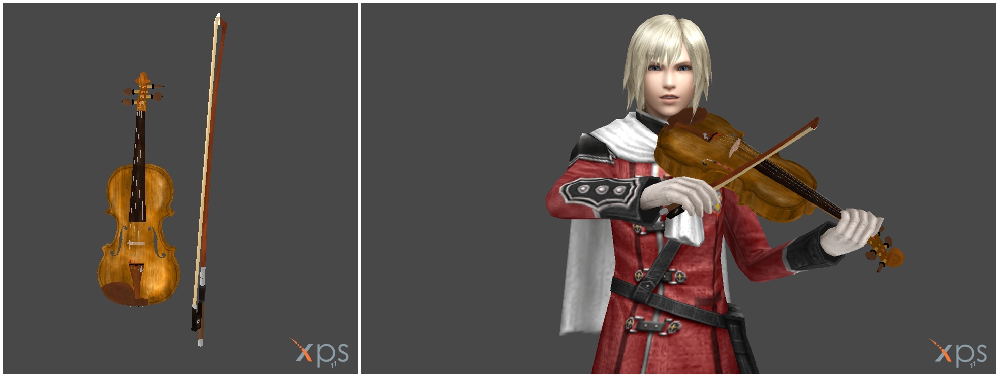 Violin and Bow (for MMD and XPS) by evangelinengelo on DeviantArt