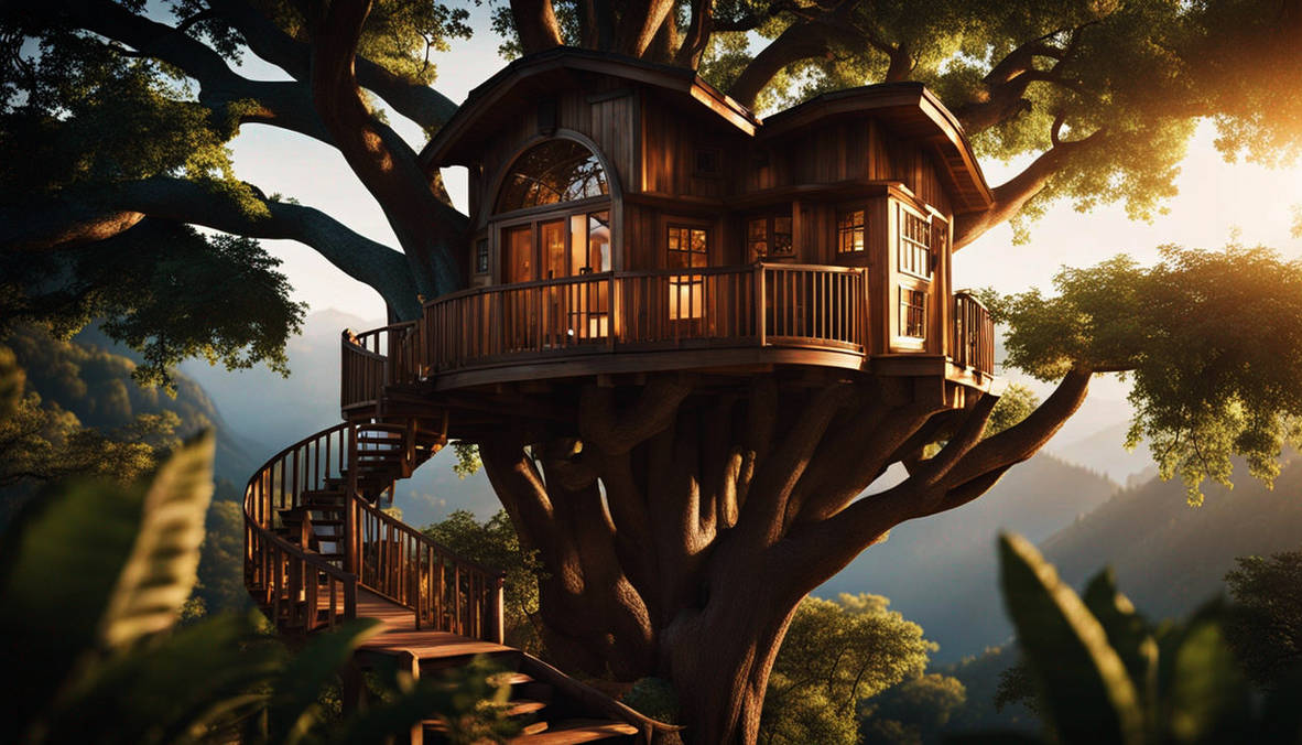 Treehouse in Jungle by Elwing20 on DeviantArt