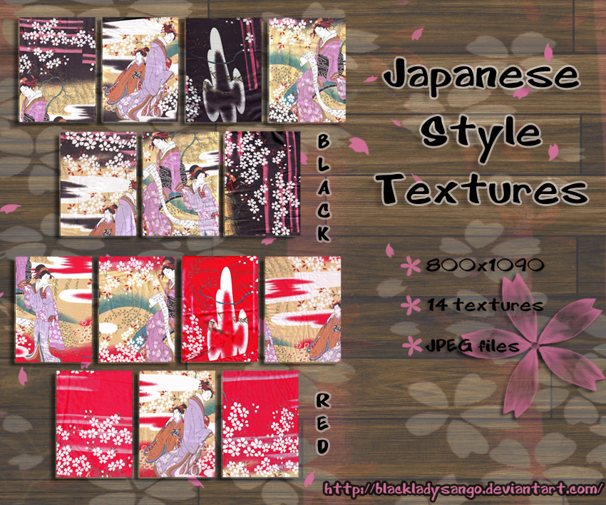 Japanese textures by BlackLadySango on DeviantArt