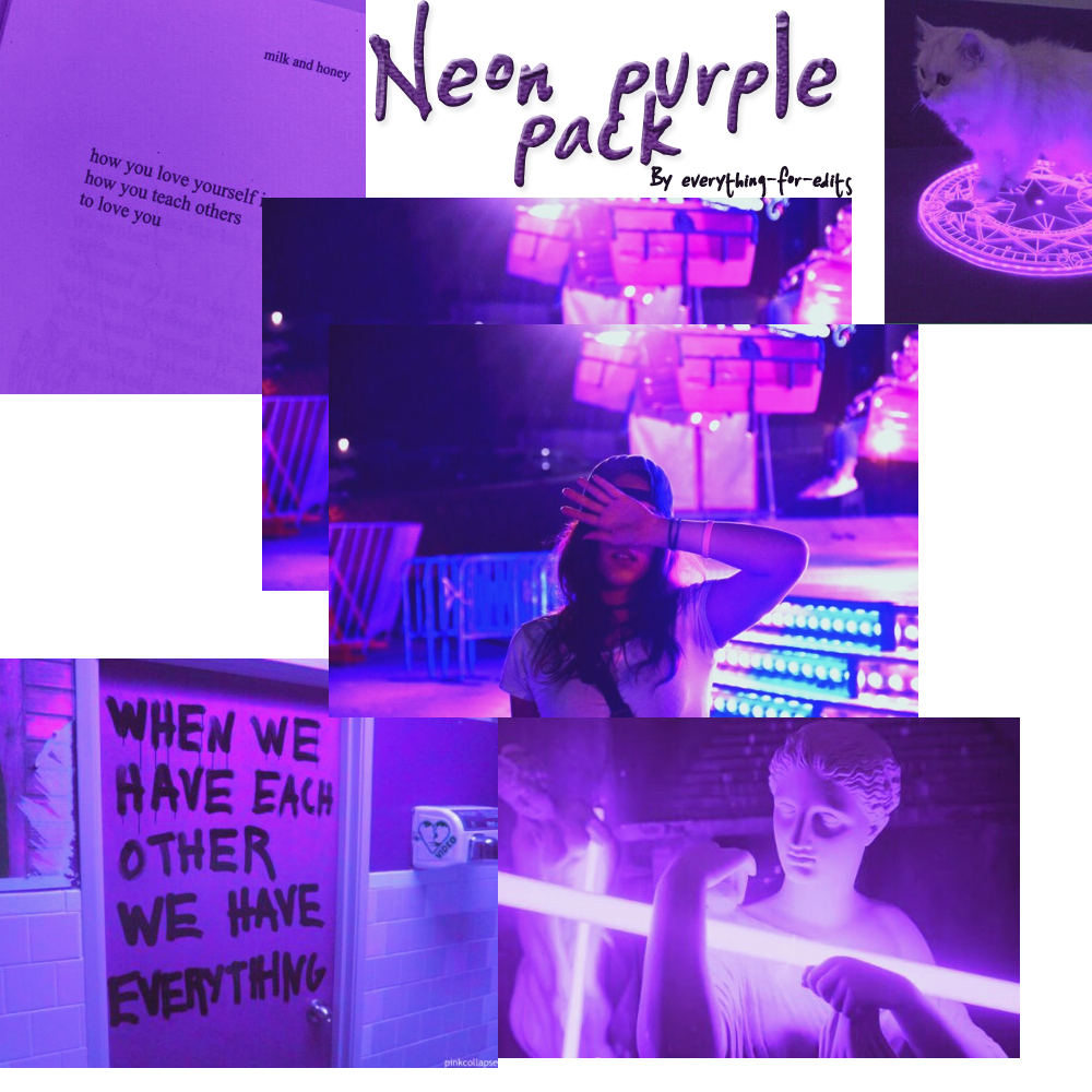 + Neon Purple Is Here (Image pack) by everything-for-edits on DeviantArt