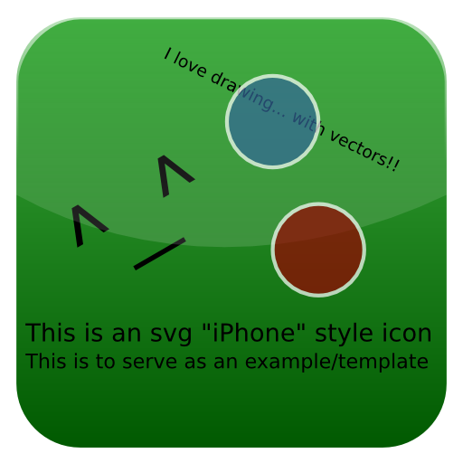 iphone icon template :svg: by lopagof on DeviantArt