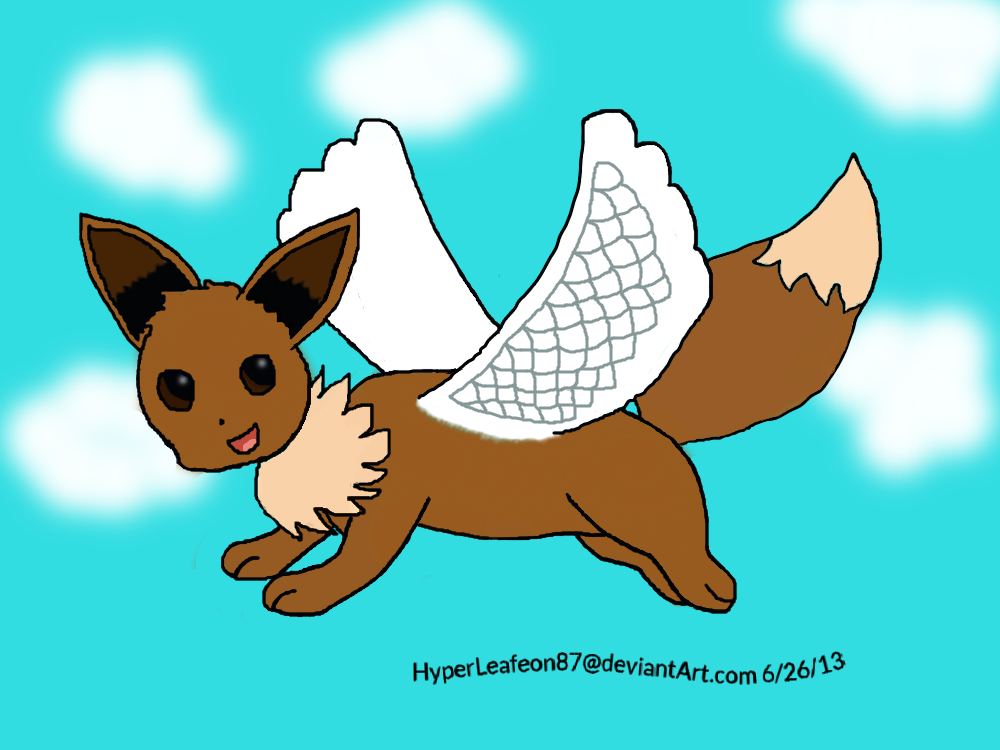 Flying Eevee by HyperLeafeon87 on DeviantArt