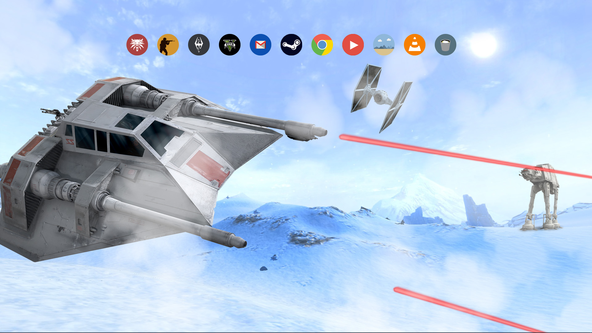 Star Wars Battle of Hoth Parallax Rainmeter Skin by strontri on DeviantArt