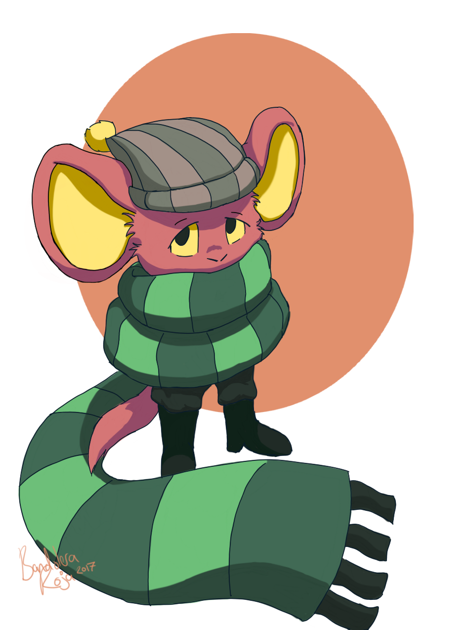 Scarf Mouse [Undertale Collab] by BandoleraRoja on DeviantArt