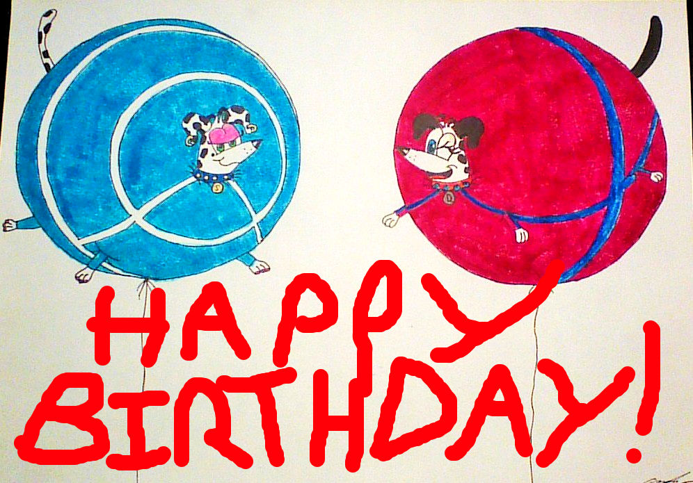 Dalmatian Bithday Balloons! by MJLegacy on DeviantArt