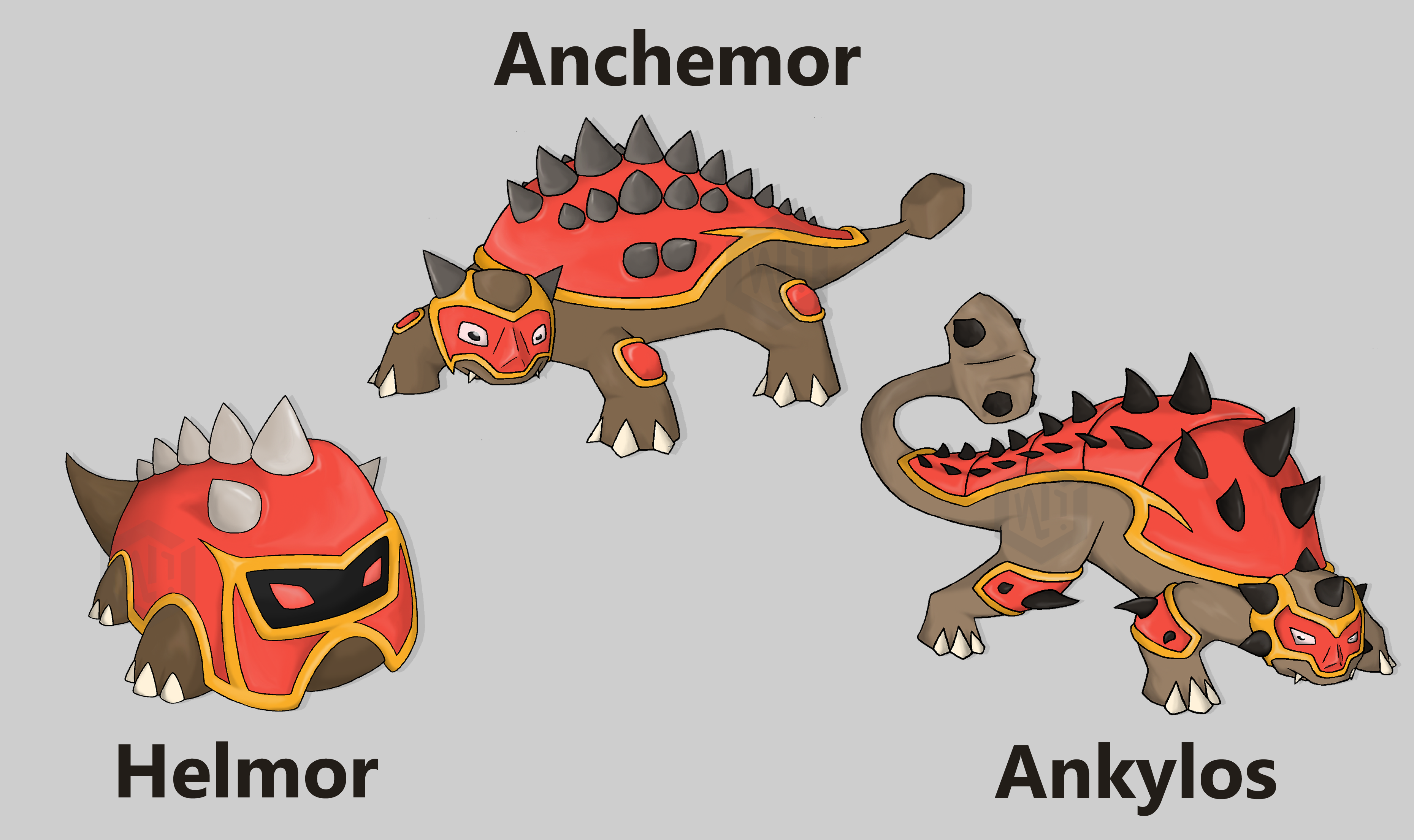 Ancient Ankylosaurus Pokemon by wanderingrandomer on DeviantArt