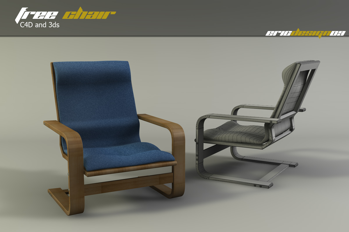 free chair c4d and 3ds by 3DEricDesign on DeviantArt