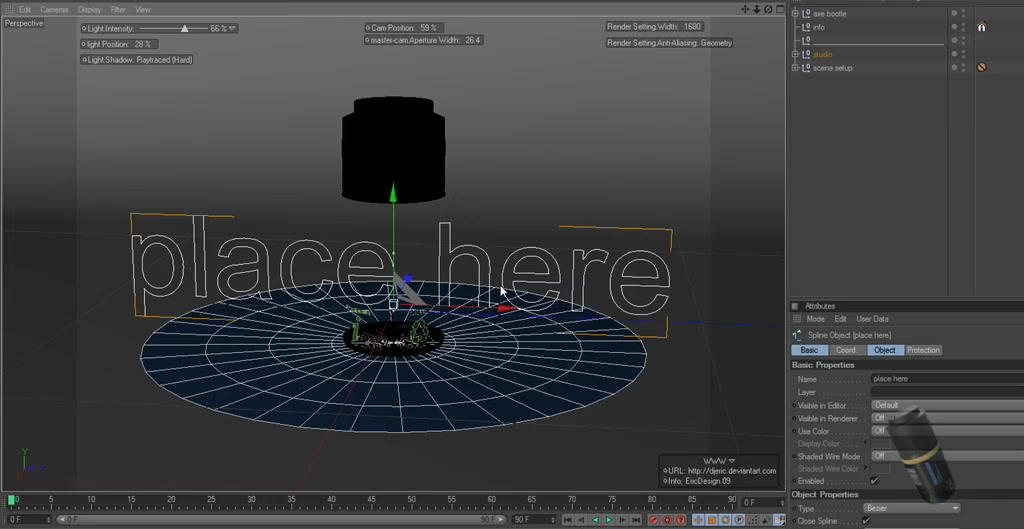 free studio scene tutorial by 3DEricDesign on DeviantArt
