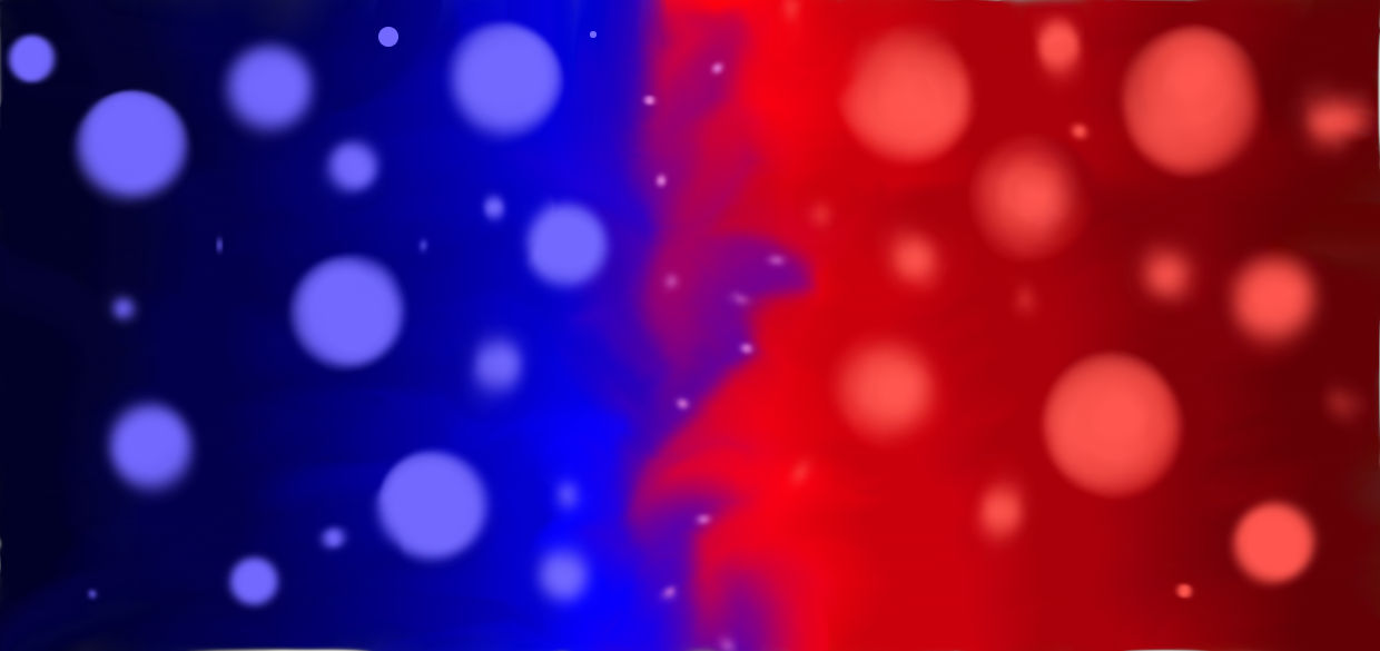 red and blue lights by NoelWolfDrawing on DeviantArt