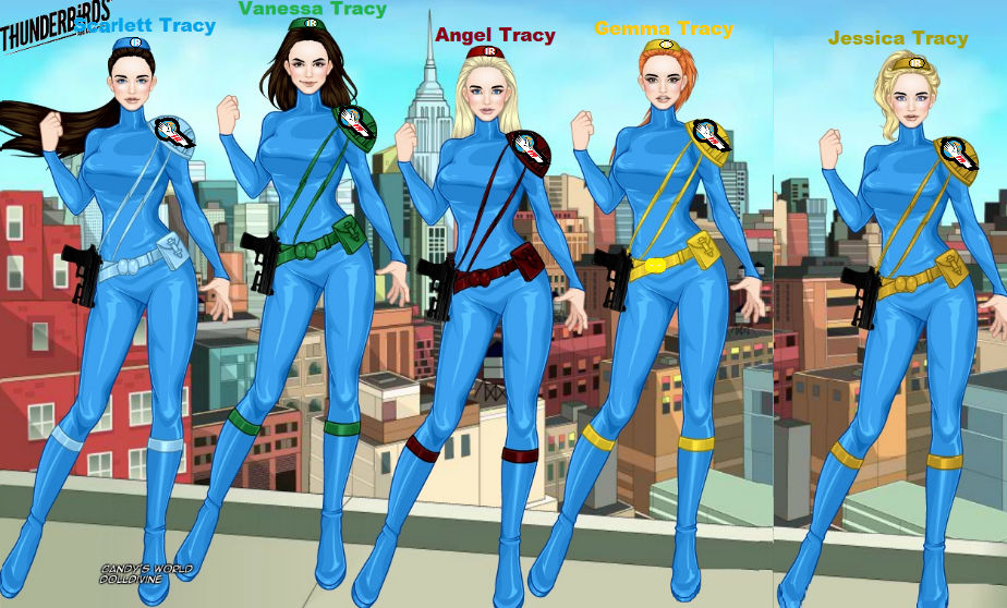 Thunderbirds Female Tracy Sisters by misstudorwoman on DeviantArt