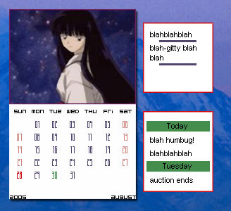 inuyasha rainlendar skin by yatsu on DeviantArt