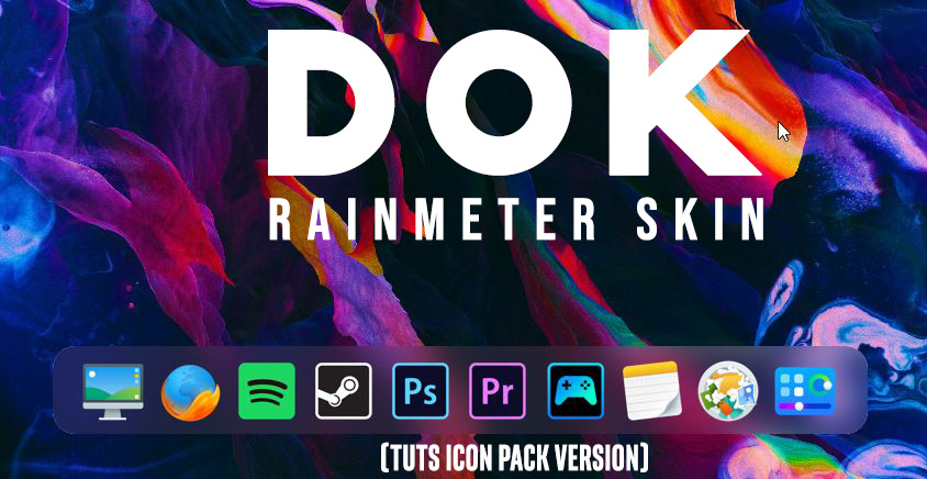 D O K - Rainmeter skin (with TUTS Icon Pack) by StarLender on DeviantArt