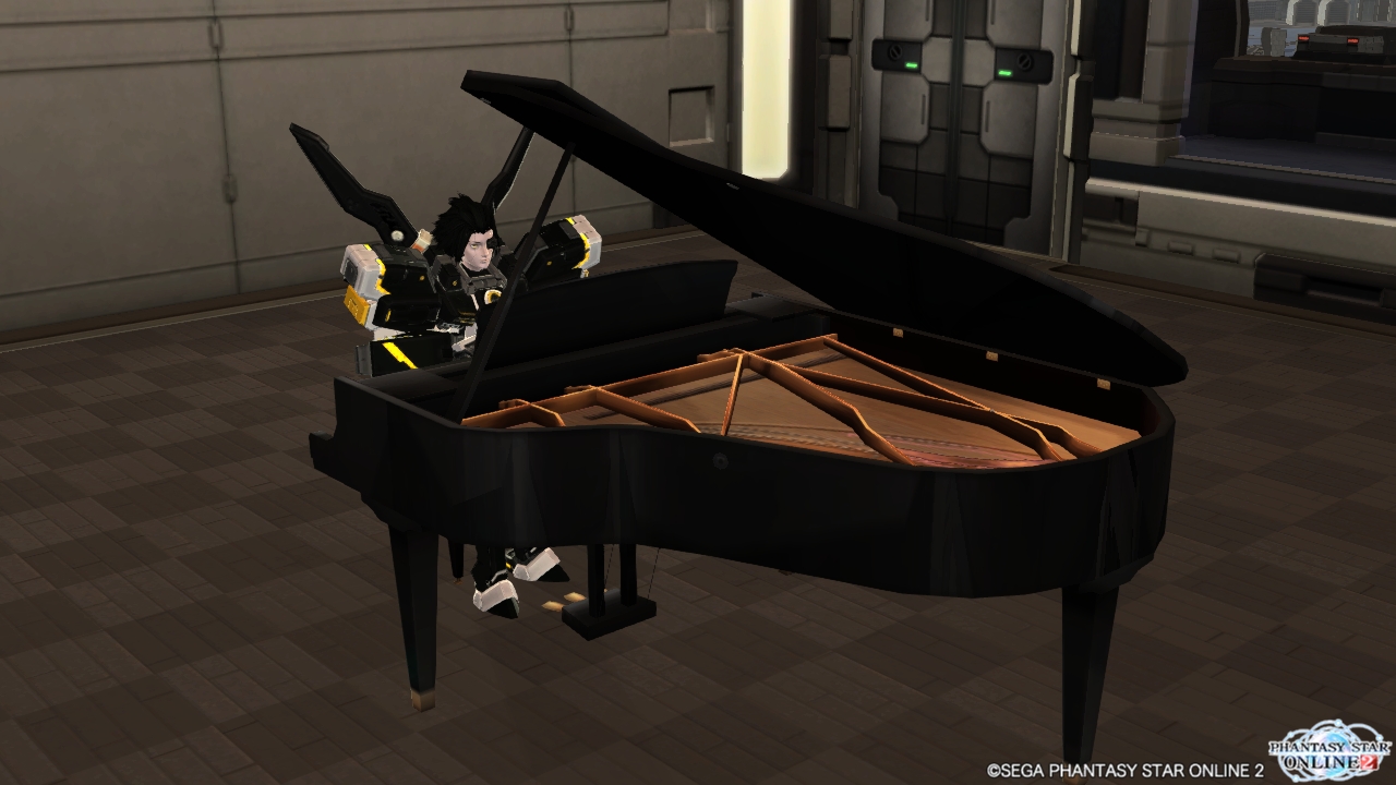 PSO2 X OC Zechs plays the piano by ZeroSenPie on DeviantArt