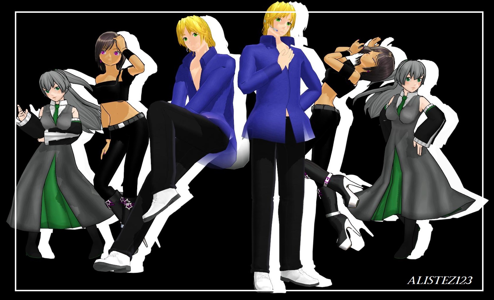 / MMD / Vocaloid 1 BOXART pose pack .-Download-. by alistez123 on DeviantArt
