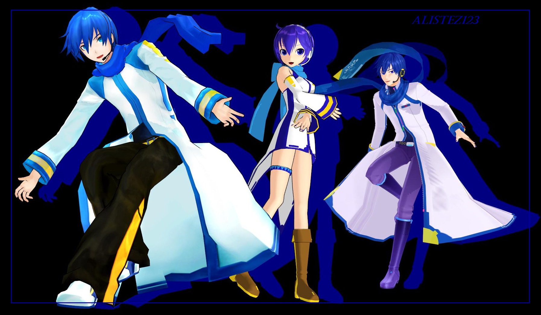 / MMD / KAITO+KAIKO BOXART pose pack .-Download-. by alistez123 on DeviantArt