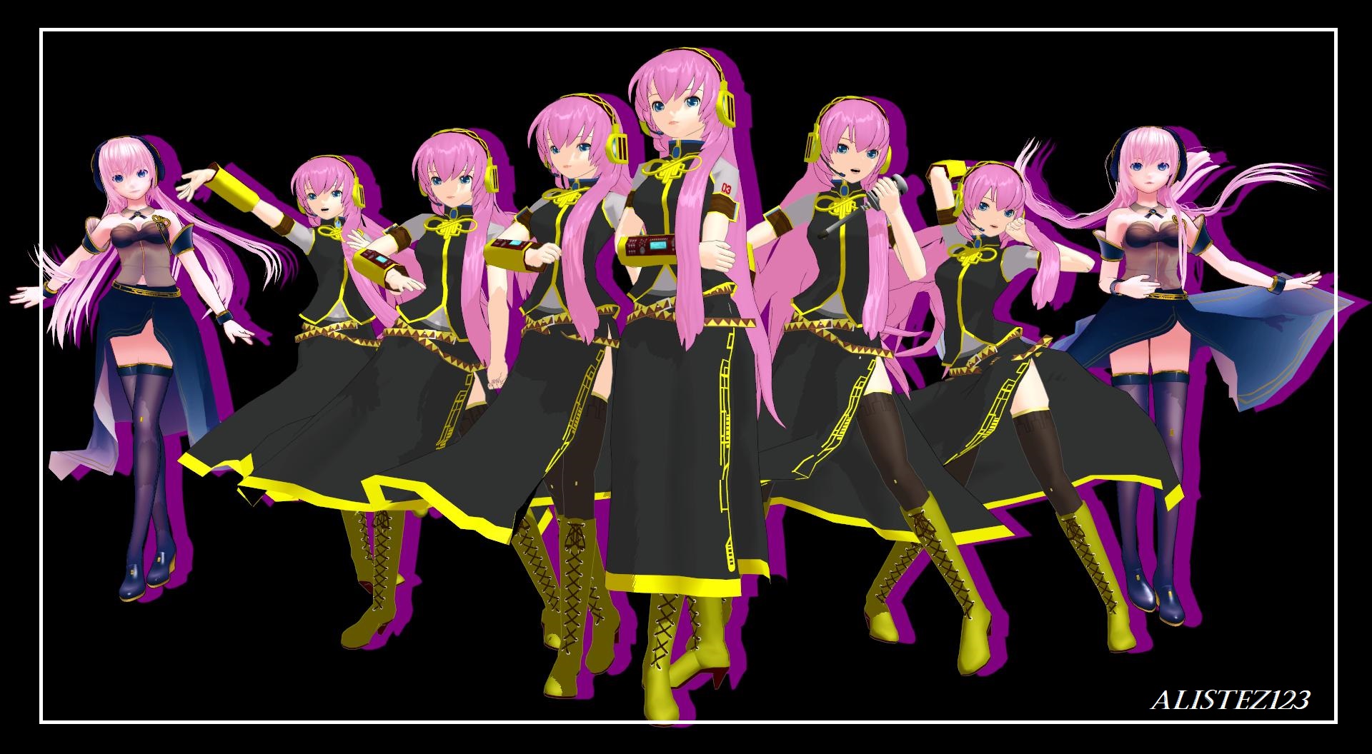 / MMD / Megurine Luka BOXART pose pack .-Download- by alistez123 on DeviantArt