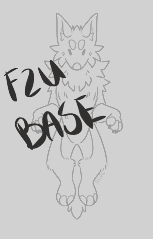 Free to use werewolf base by RoadkillRecreation on DeviantArt