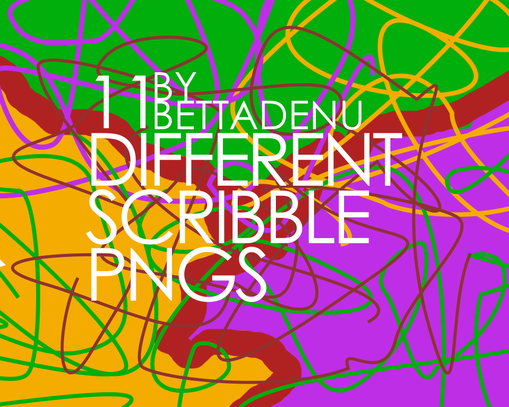 Scribble PNG Pack #1 by bettadenu on DeviantArt