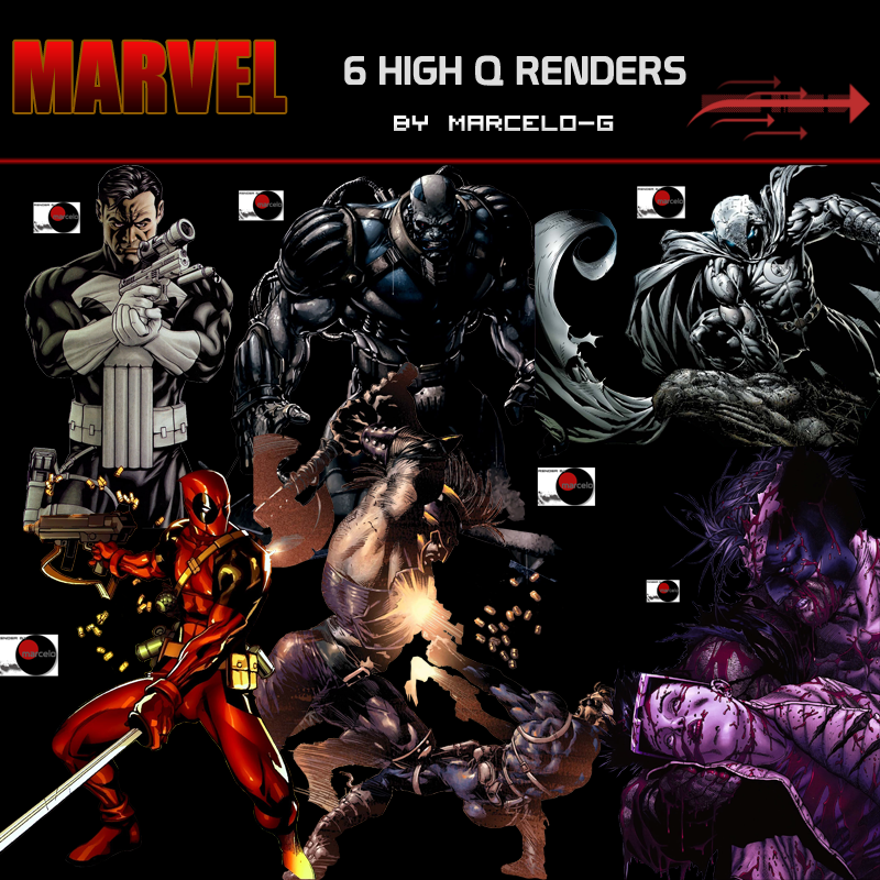 1 Marvel Comics Render Pack by marcelo-g on DeviantArt