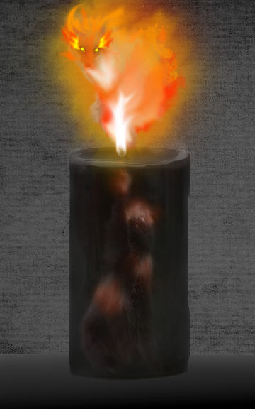 Firefox Flame and a Carved Candle by FictionLover987 on DeviantArt