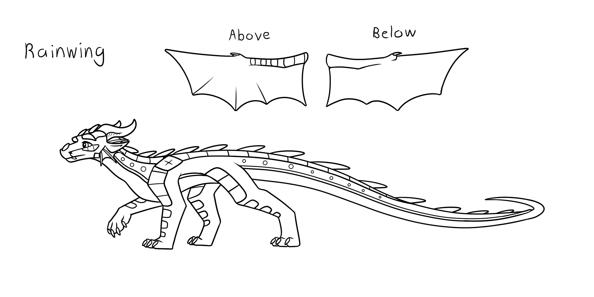 F2U Rainwing base by TemerityXD on DeviantArt