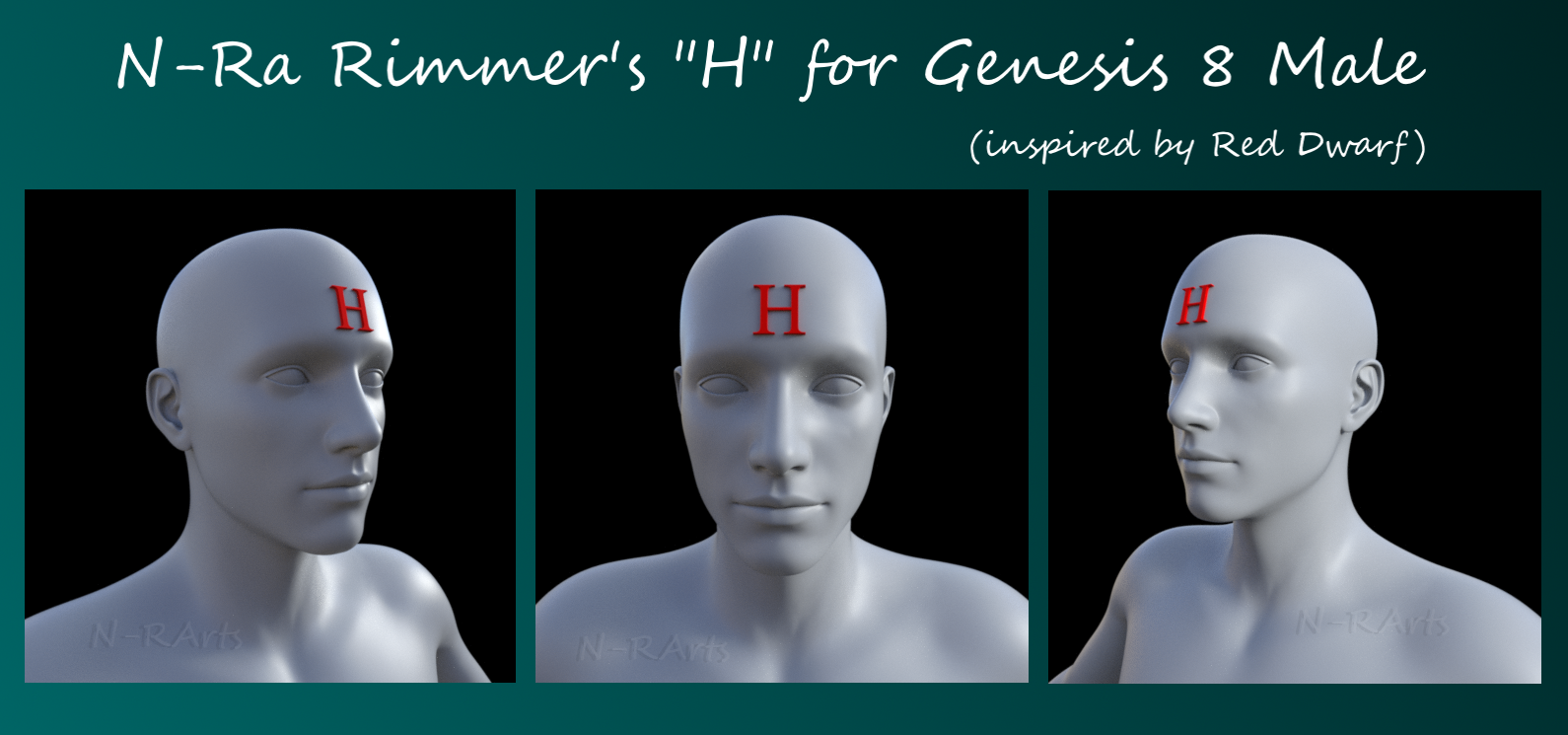 FREEBIE: N-Ra Rimmer's 'H' for G8M by N-RArts on DeviantArt