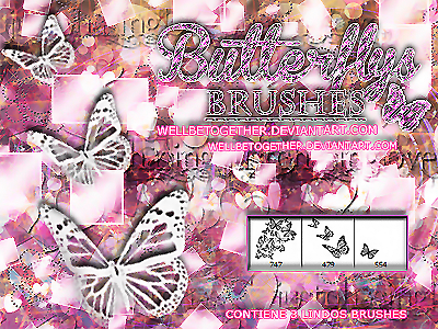 'Butterflys BRUSHES. by WellBeTogether on DeviantArt