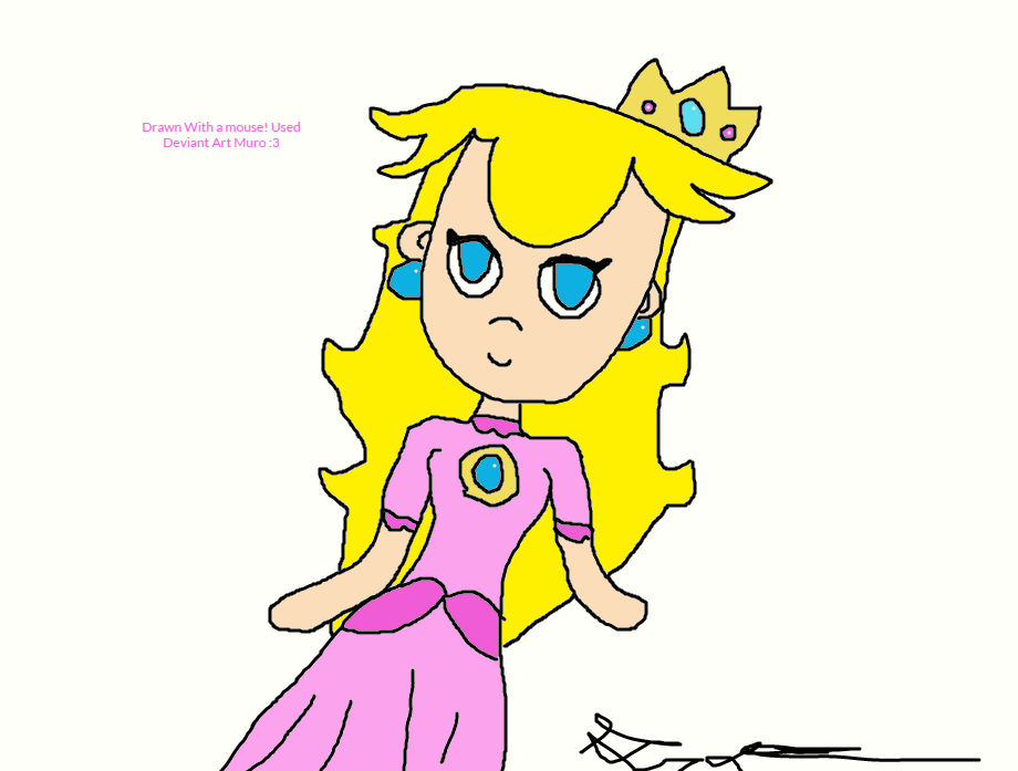 Princess Peach with a mouse! by PrincessPamantha on DeviantArt