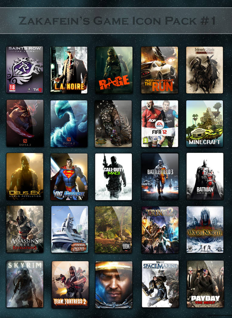 Zakafein's Game Icon Pack 1 by Zakafein on DeviantArt