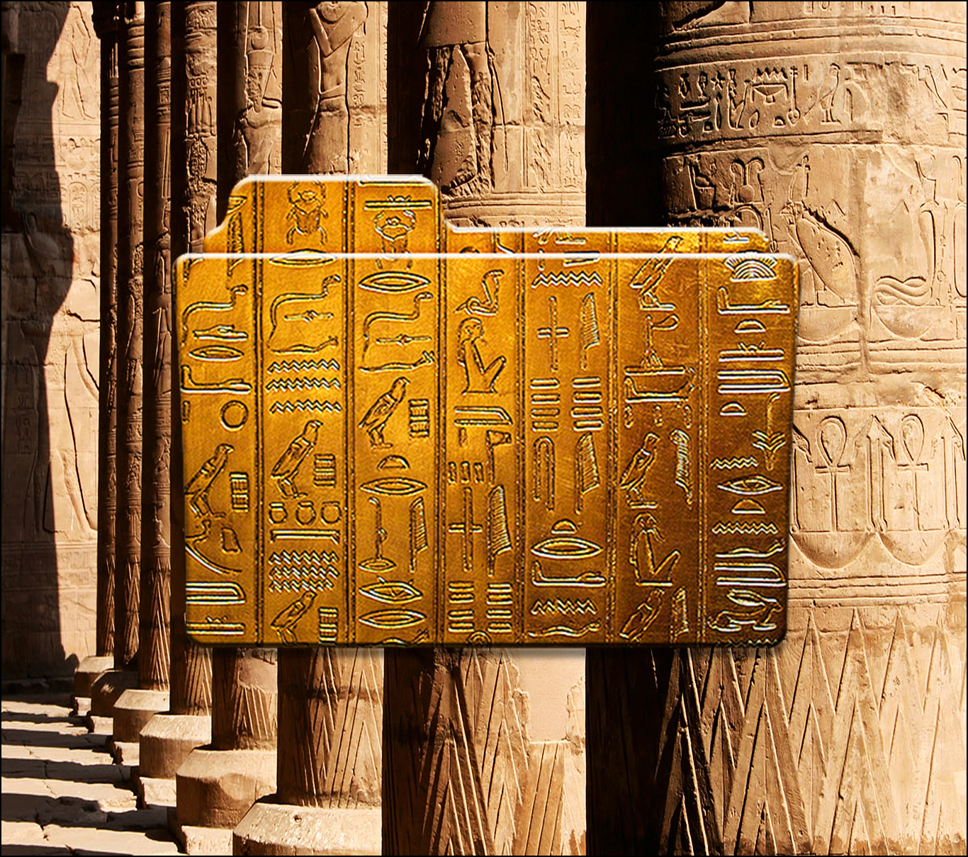 Real Gold Hieroglyphics Folder Icon by Scottydog332 on DeviantArt